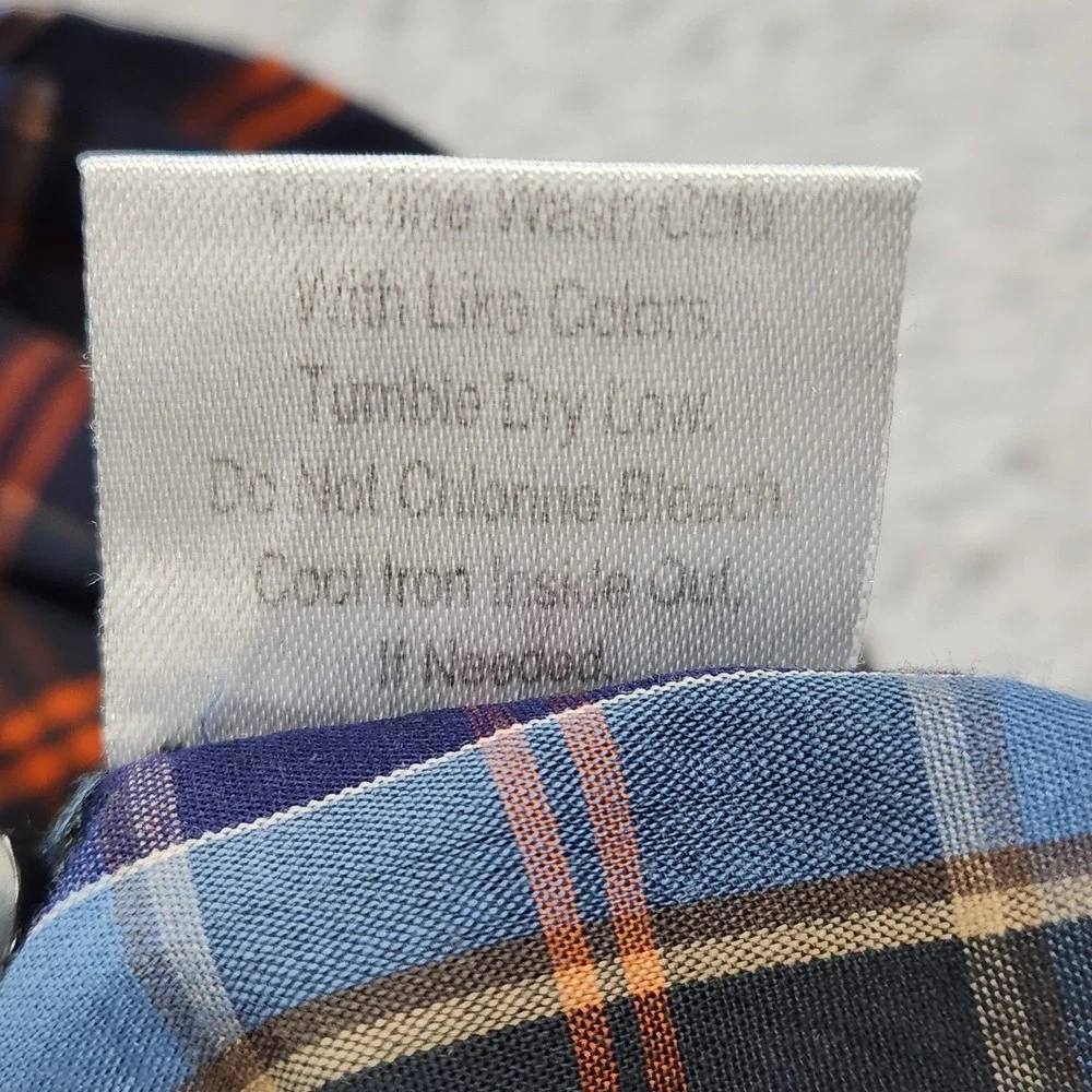 Taco Bell | Shirts | Taco Bell Shirt Mens Xl Blue Orange Plaid Short ...